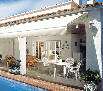 Eclipse Semi-Cassette Motorized Retractable Awning