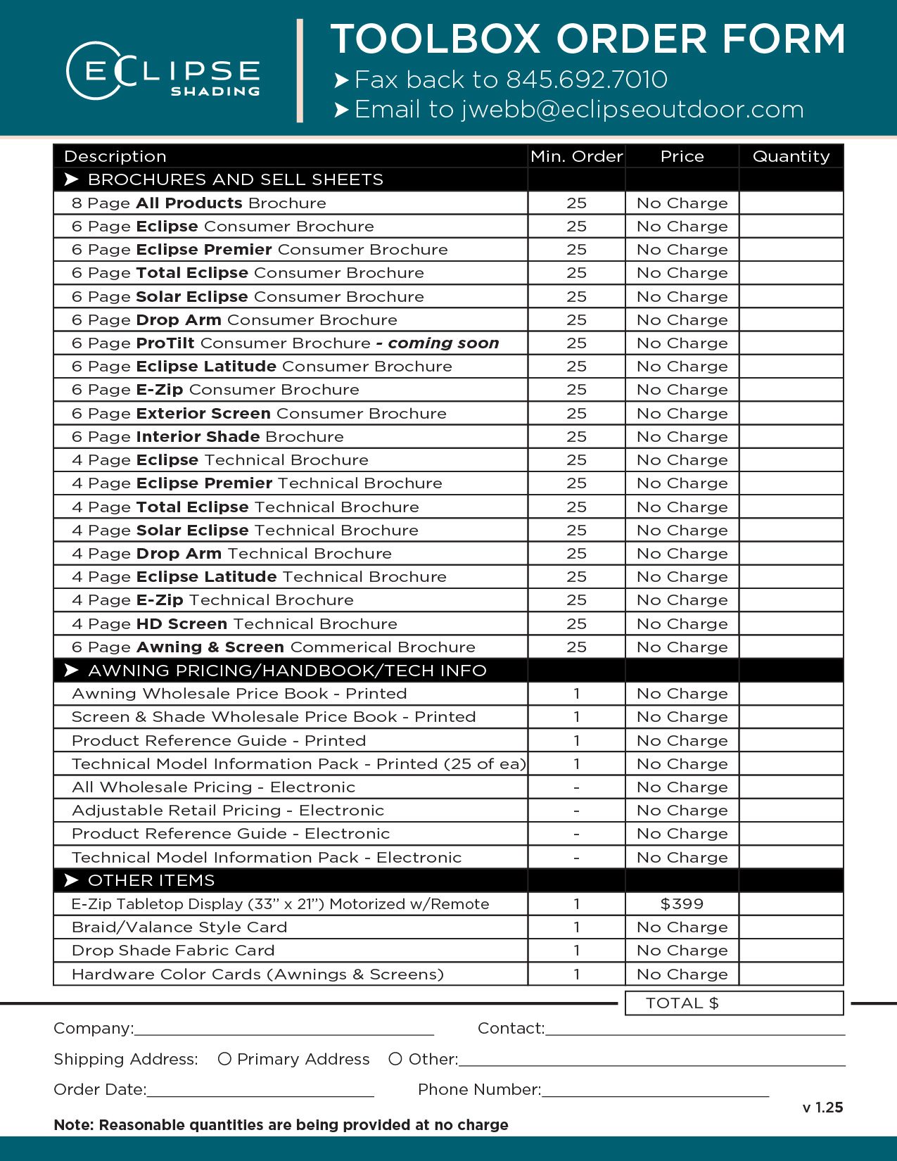 Other Documentation - Resources & Guides - Eclipse Shading